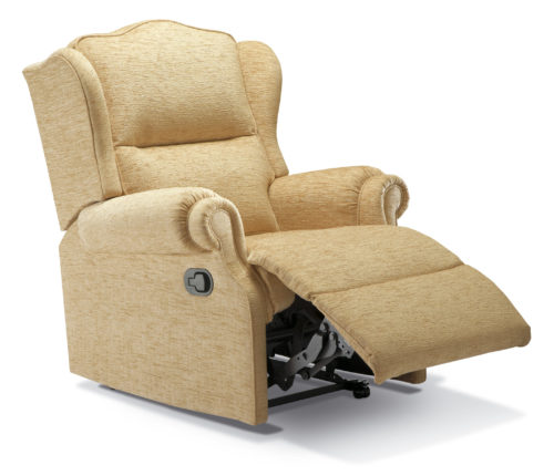 Malvern Small Fabric Recliner - Sherborne Upholstery
