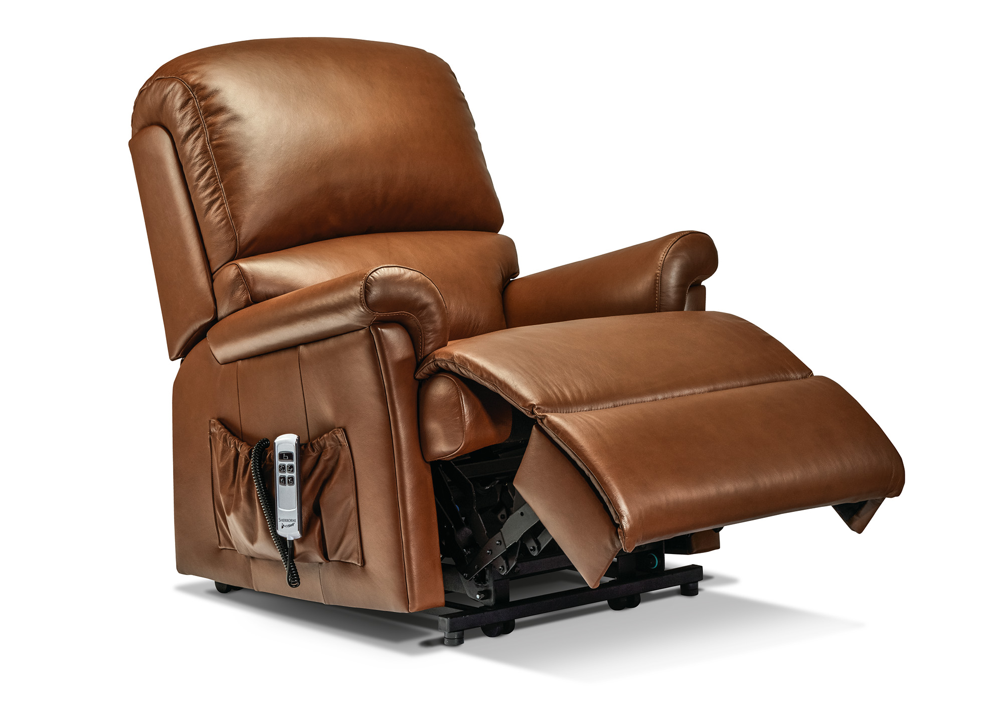 Nevada Petite Leather Electric Riser Recliner - Sherborne Upholstery Nevada Petite Leather Electric Riser Recliner - Sherborne Upholstery
