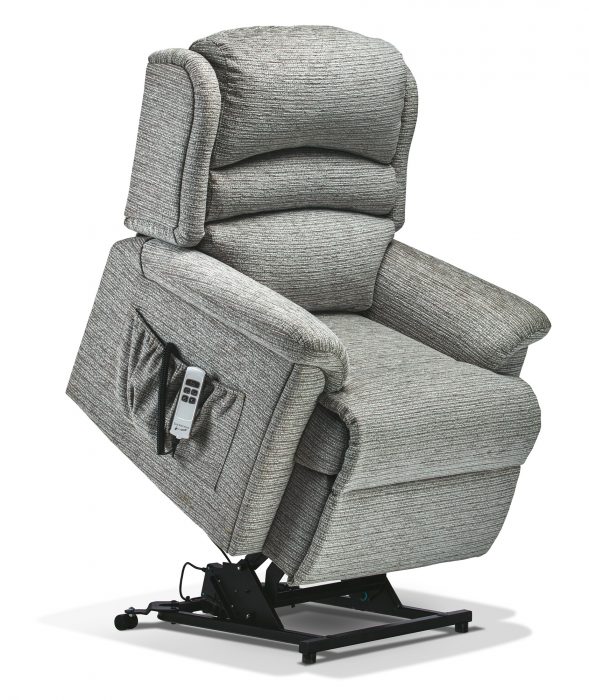 Comfi-sit Small Fabric Electric Riser Recliner - Sherborne Upholstery