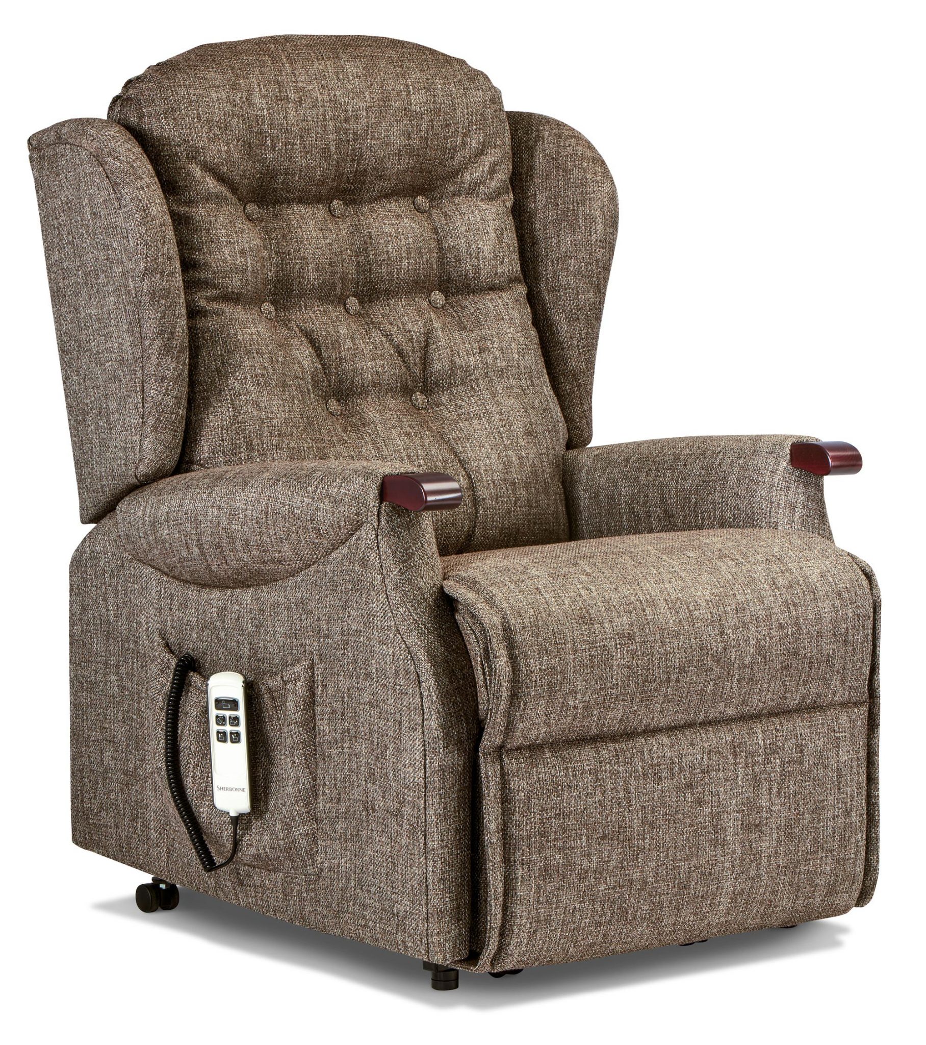 Cartmel Knuckle Standard Fabric Electric Riser Recliner - Sherborne ...