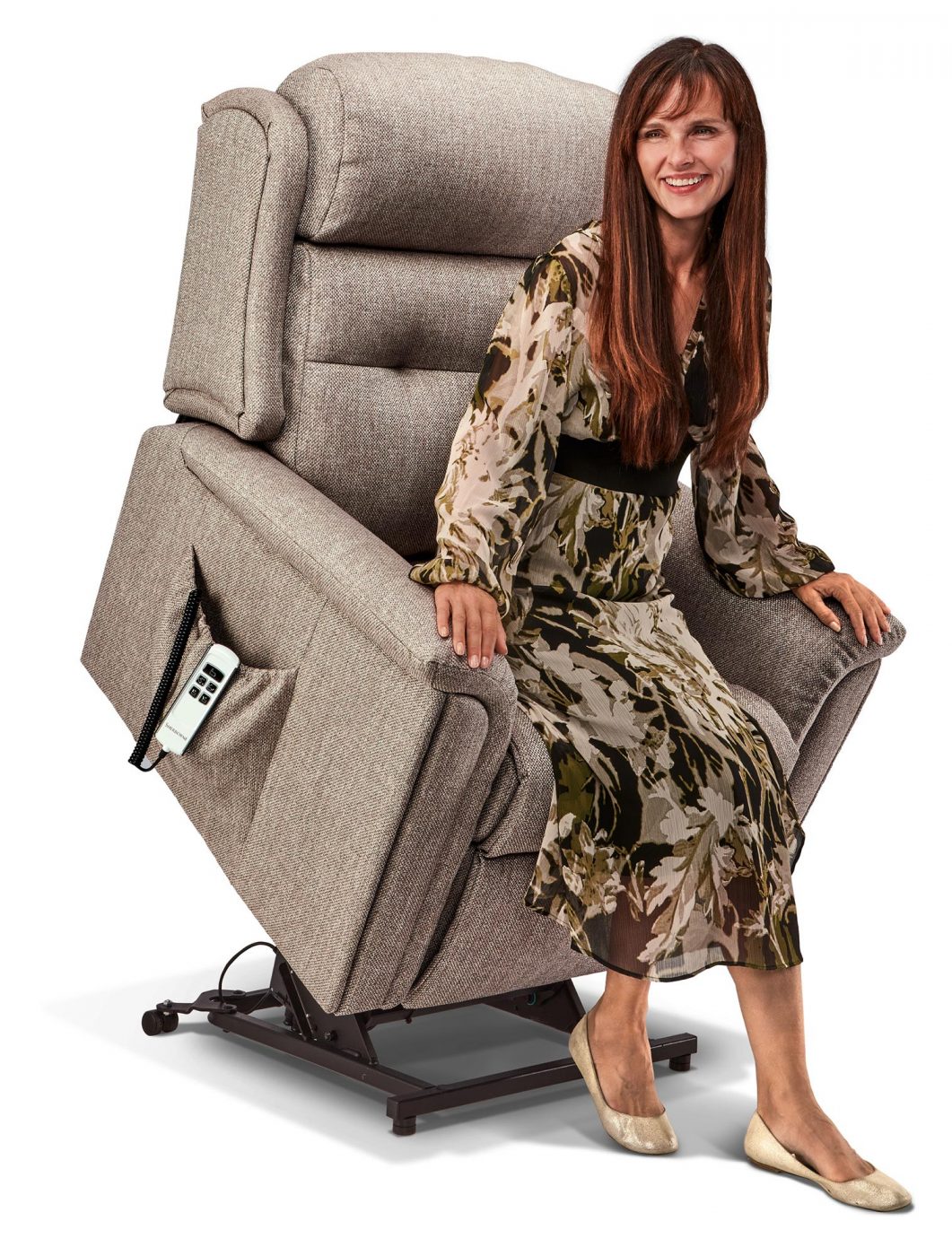 Comfi-sit Standard Fabric Electric Riser Recliner - Sherborne Upholstery