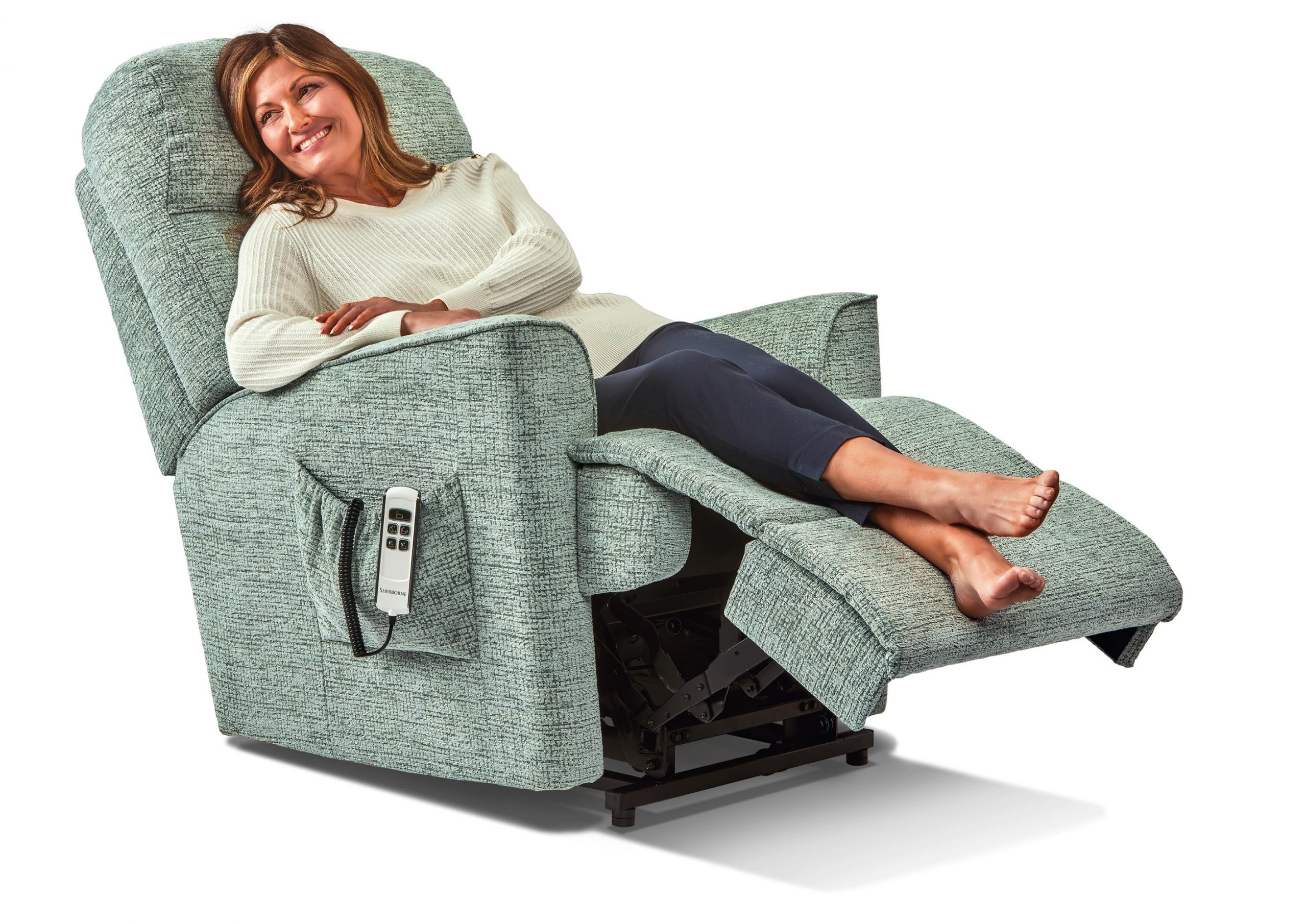 Harrow Royale Fabric Electric Riser Recliner - Sherborne Upholstery